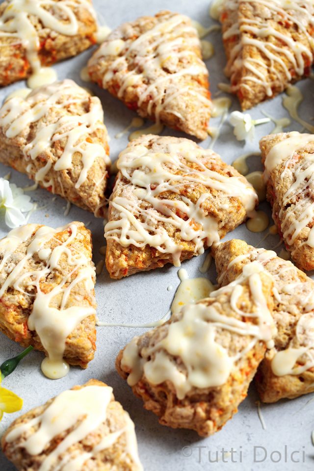 Carrot Cake Scones - Tutti Dolci Baking Blog