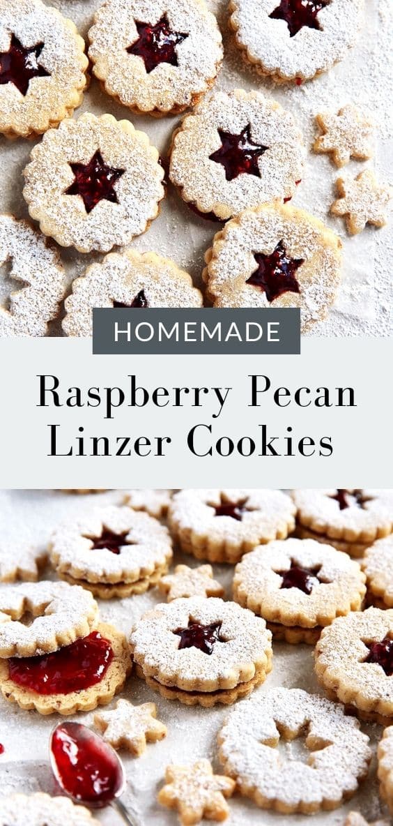 Raspberry Pecan Linzer Cookies - Tutti Dolci Baking Recipes