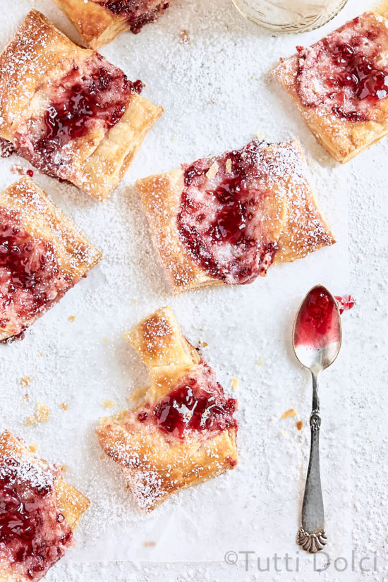 Raspberry Breakfast Pastries - Tutti Dolci