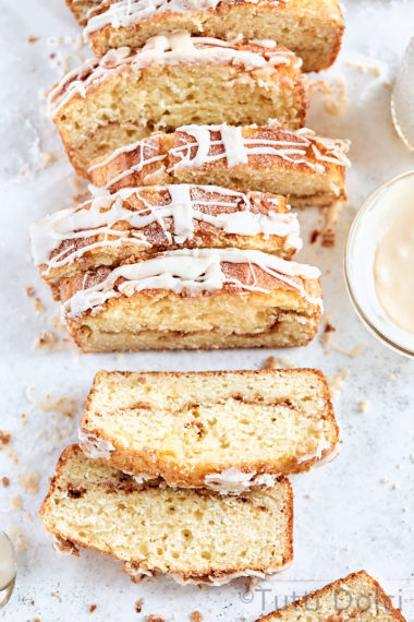 Easy Cinnamon Swirl Loaf Cake - Tutti Dolci Baking Blog