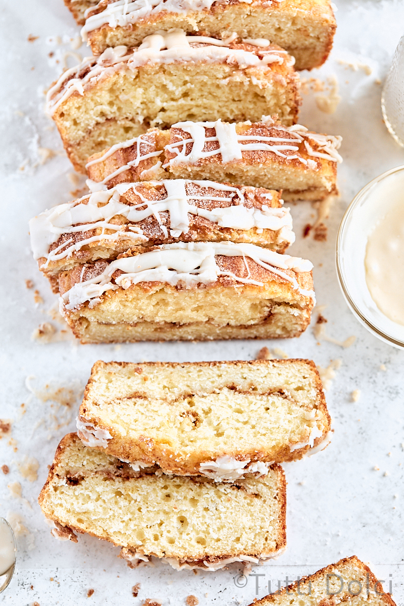 cinnamon swirl loaf cake - Tutti Dolci