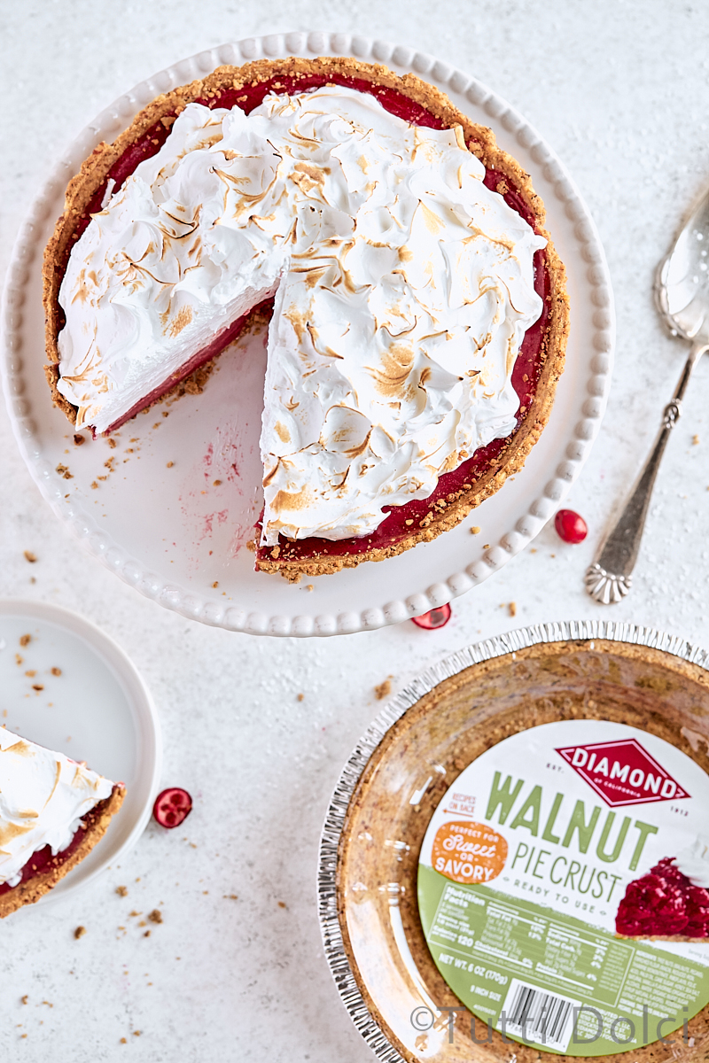 Cranberry Walnut Meringue Pie - Tutti Dolci Baking Blog