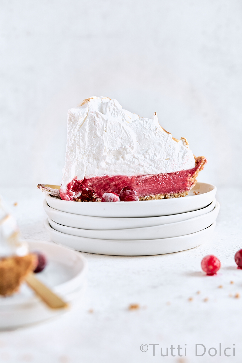 Cranberry Walnut Meringue Pie - Tutti Dolci Baking Blog