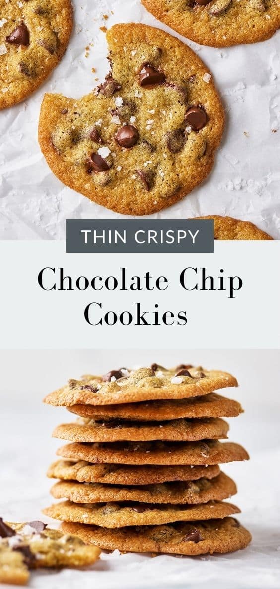 Thin Crispy Chocolate Chip Cookies - Tutti Dolci Baking Recipes