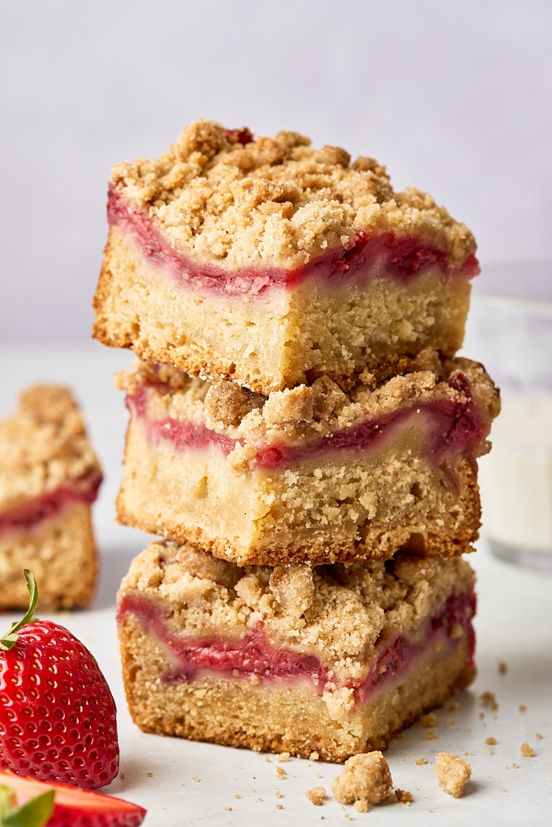 Moist Buttery Strawberry Crumb Cake - Tutti Dolci Baking Recipes